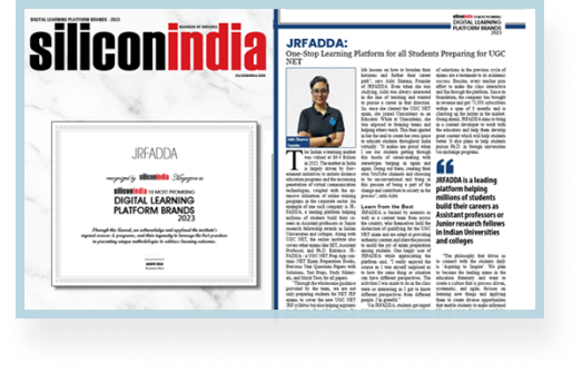 JRFAdda: ONLINE LEARNING PLATFORM FOR UGC NET